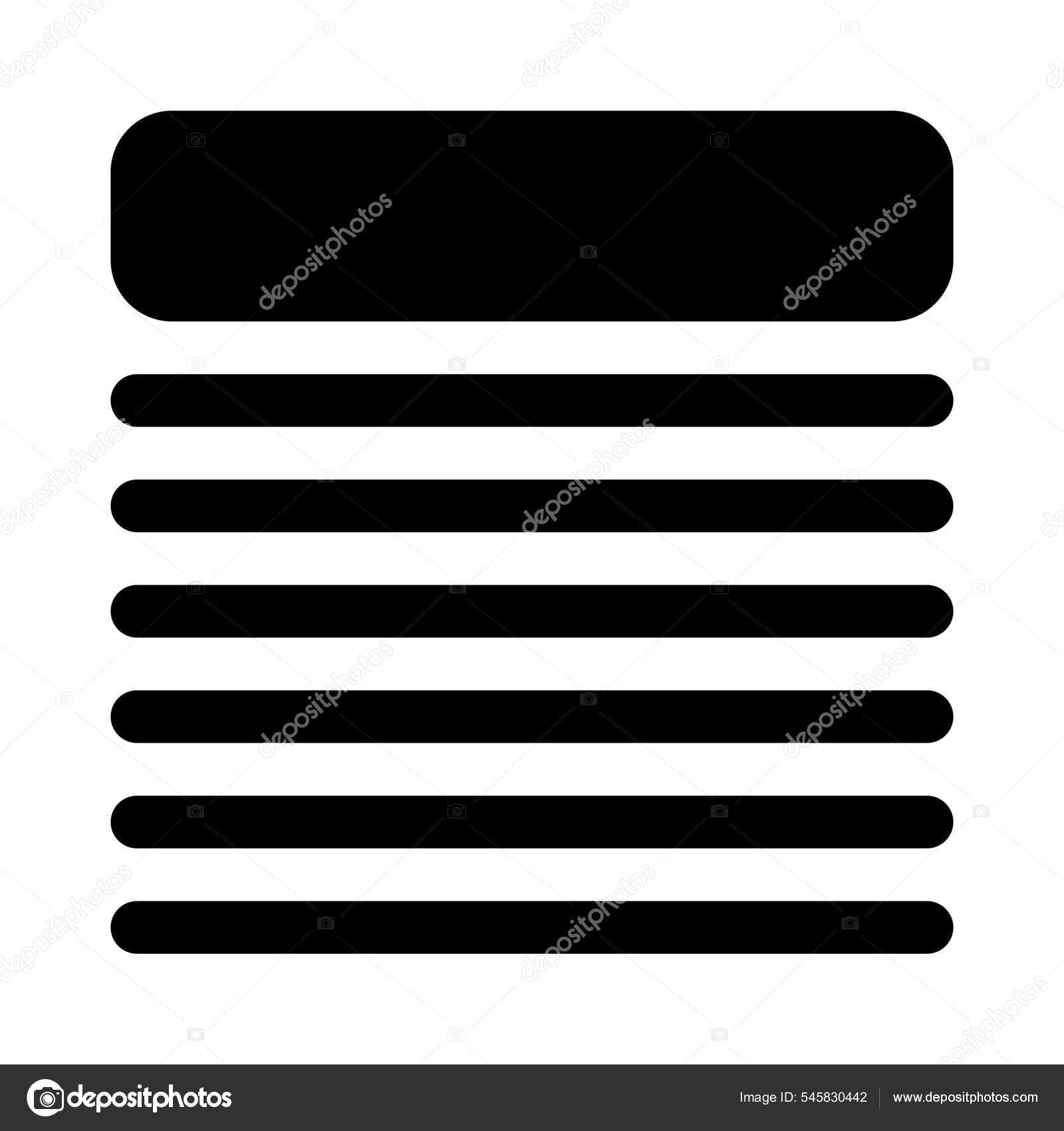 Page Header Text Body Line Format Stock Vector Image by ©get4net #545830442