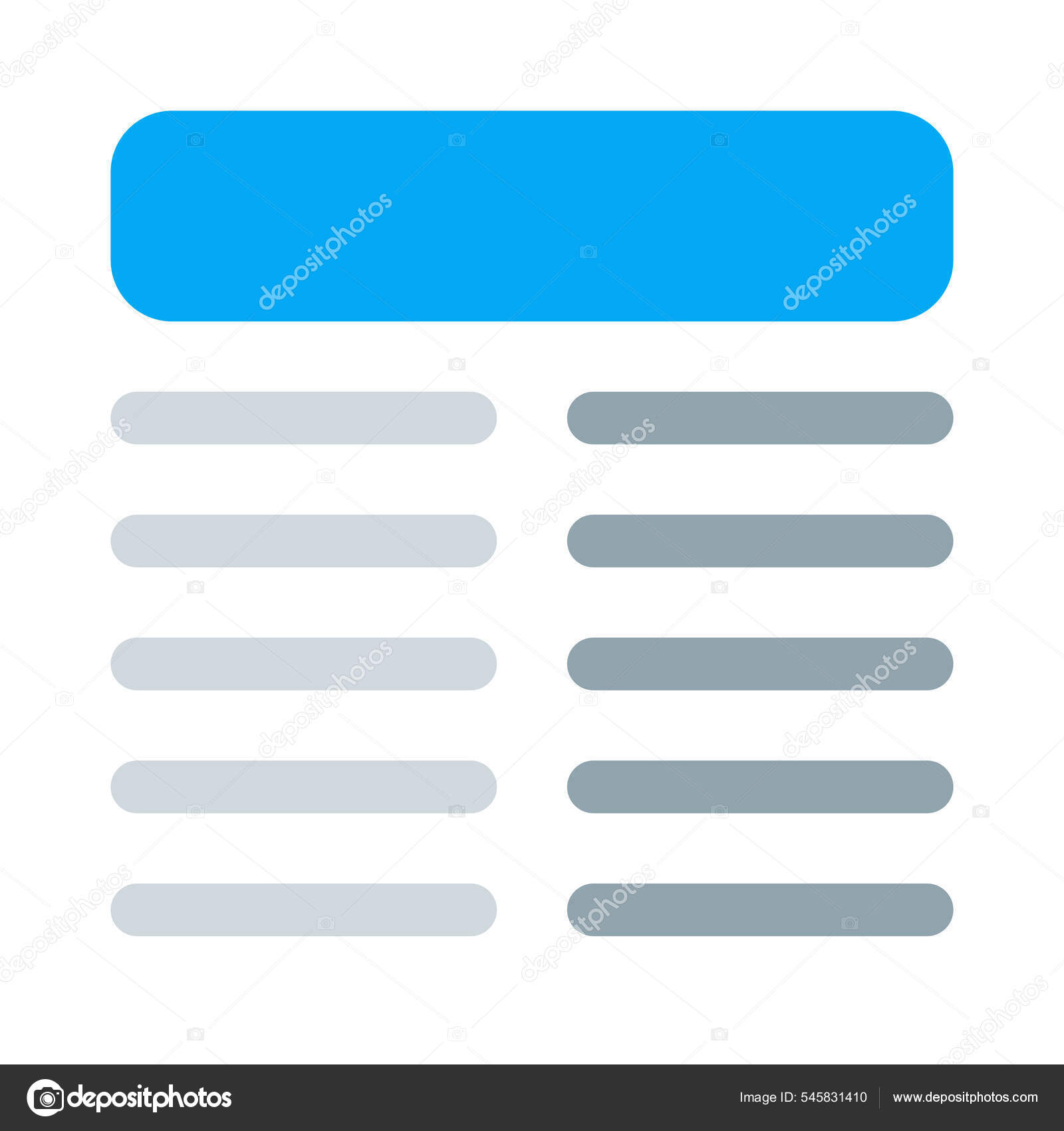 Book Article Two Paragraphs Heading Format Stock Vector by ©get4net ...