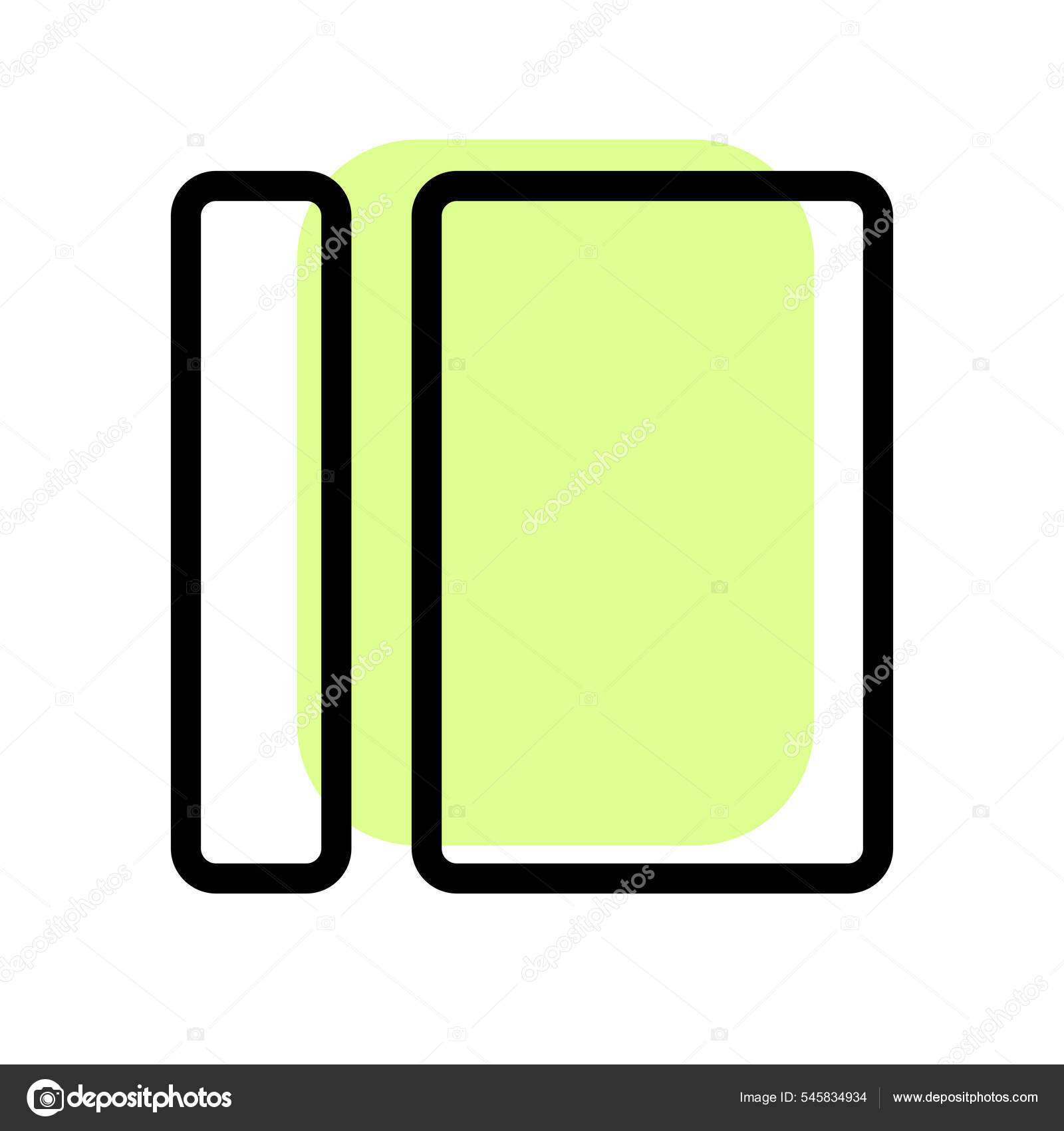 Narrow Column Wide Text Body Part Right Stock Vector by ©get4net 545834934