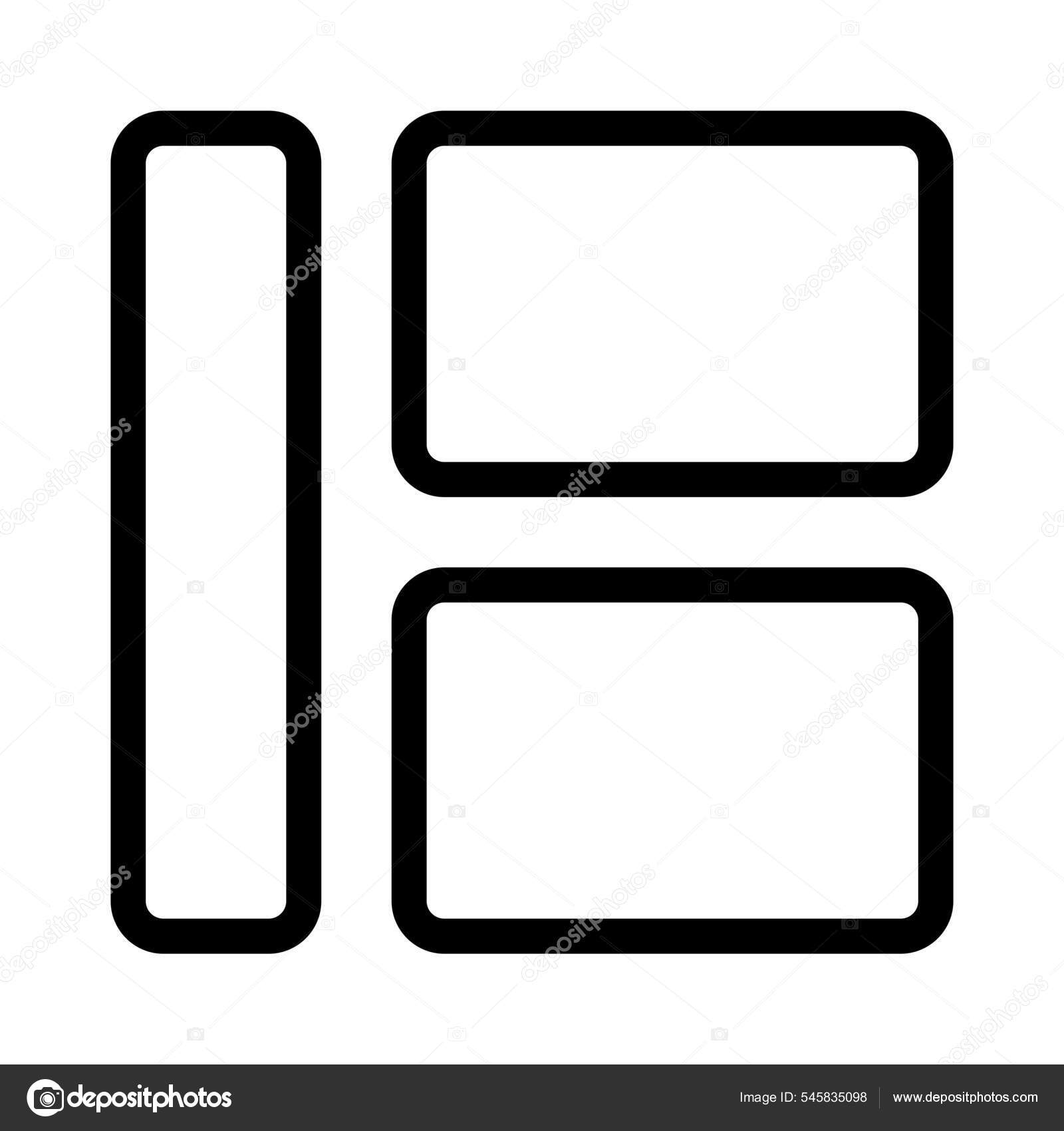 Column Right Multiple Body Section Stock Vector by ©get4net 545835098