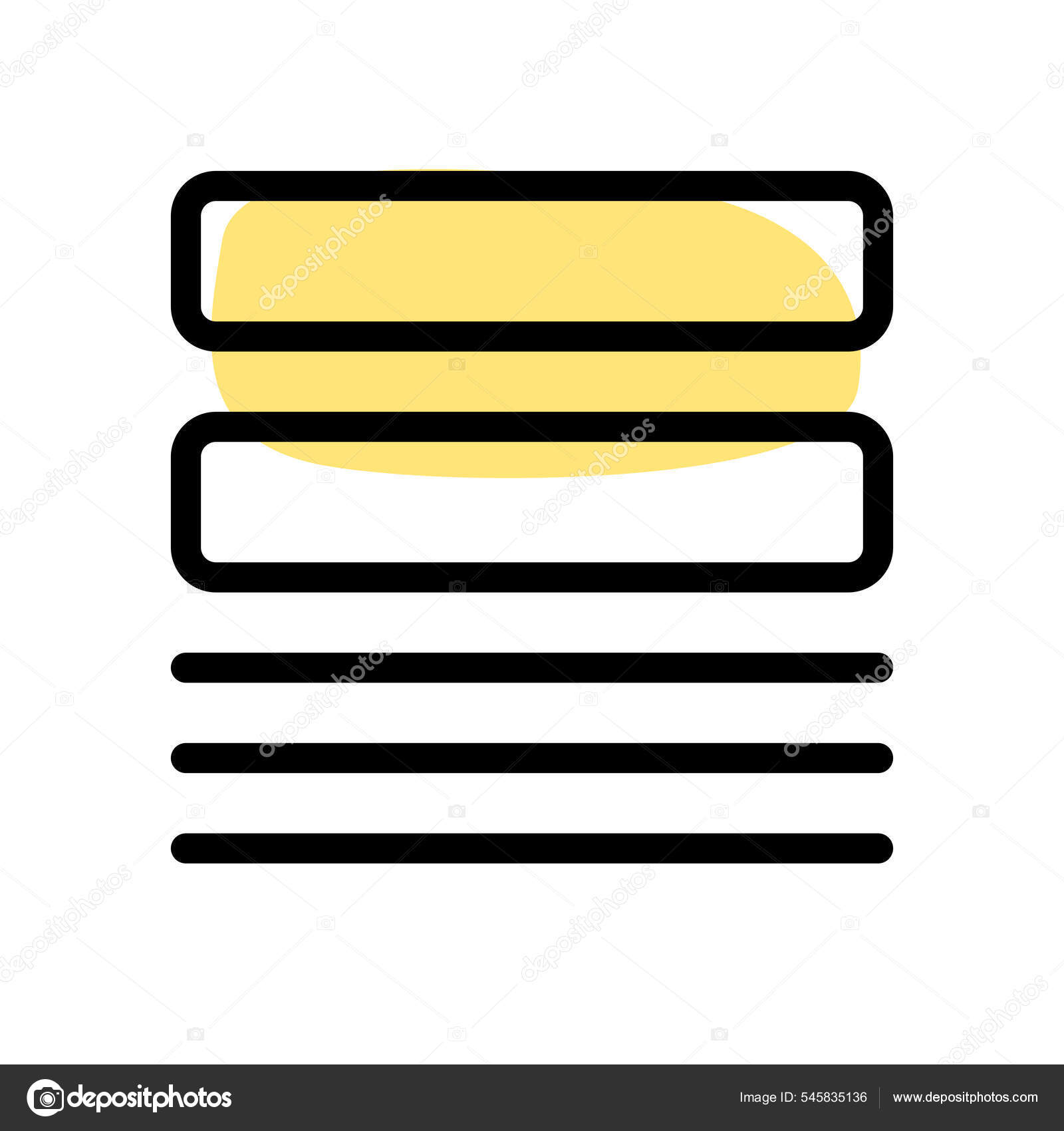 Double Header Text Body Main Page Stock Vector by ©get4net 545835136