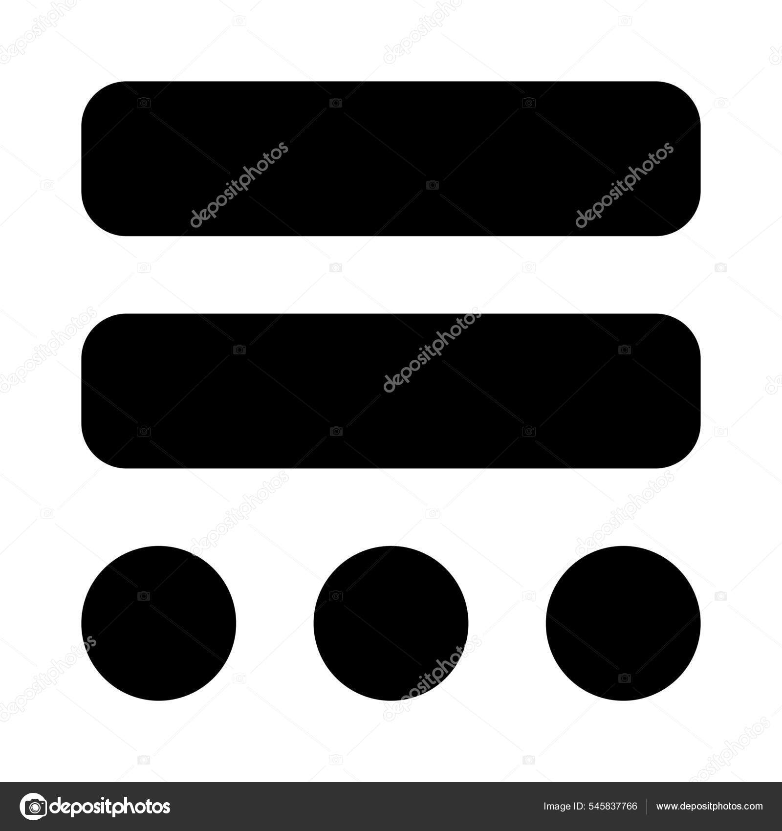 Double Bar Dimension Drawing Layout Stock Vector Image by ©get4net ...