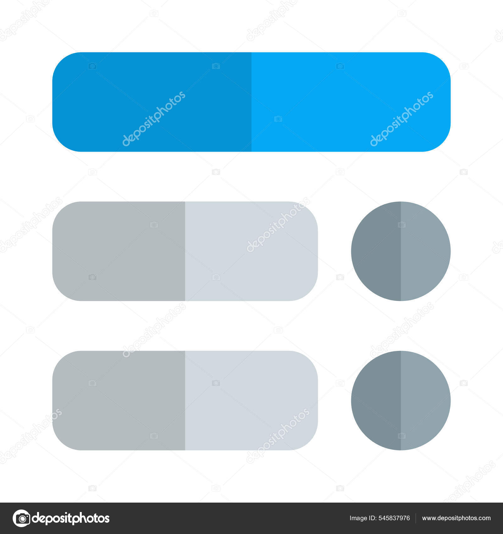 Product Plan Layout Strength Bar Architectural Design Stock Vector ...