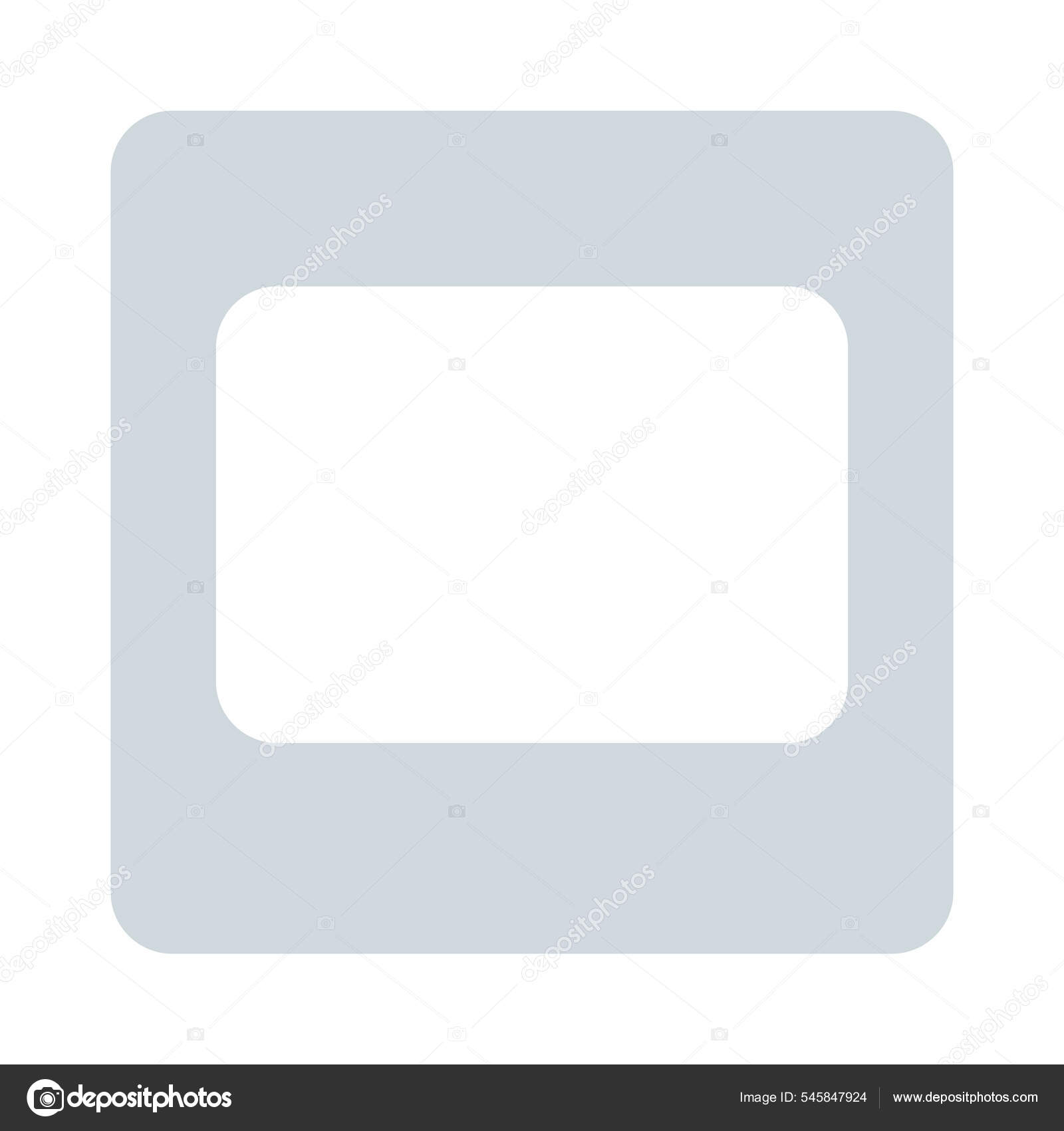Square Box Template Design Isolated White Background Stock Vector by ...