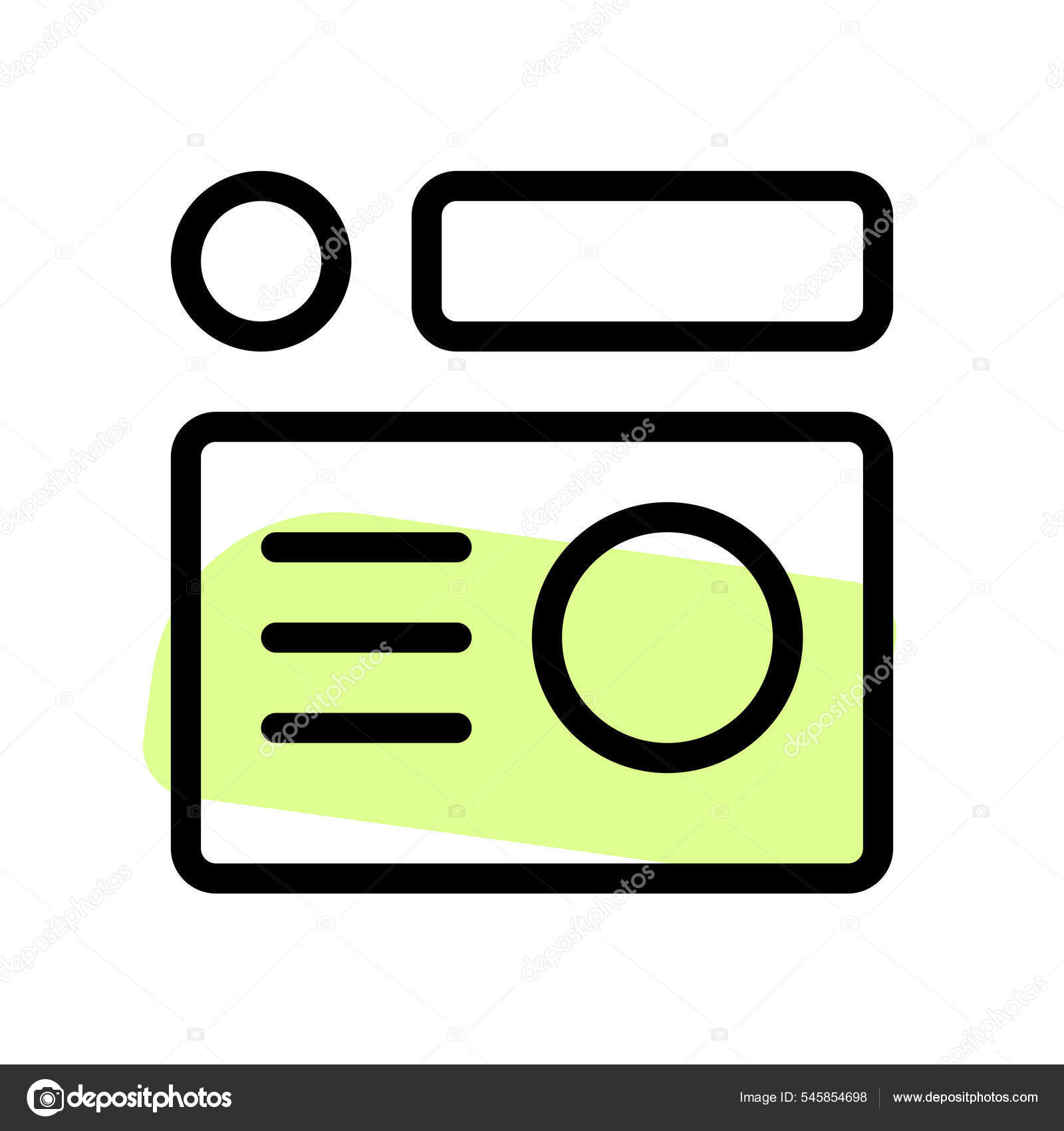 Profile Pictures Information Left Stock Vector by ©get4net 545854698