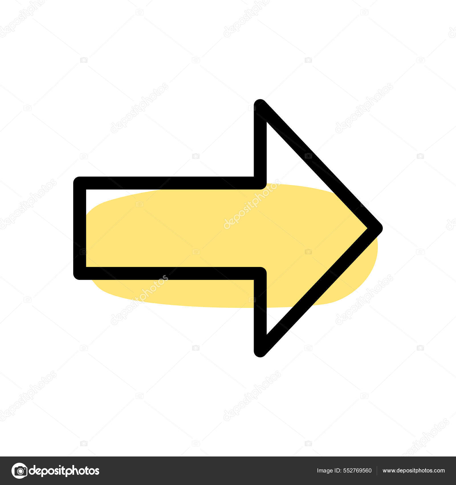 Flèche Vers L'avant Illustration Vectorielle Vecteur par ©get4net 552769560