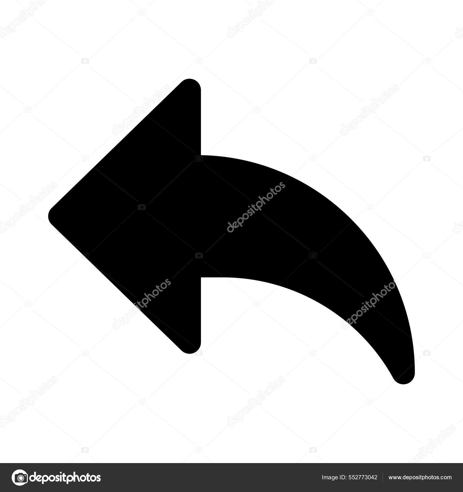 Reply Arrow Button Vector Illustration Stock Vector by ©get4net 552773042