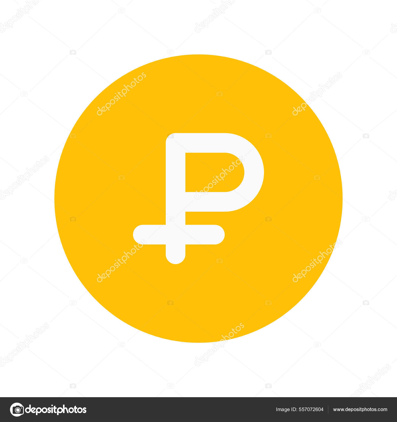 Ruble Currency Symbol Russian Kopeek Coin Stock Vector by ©get4net ...