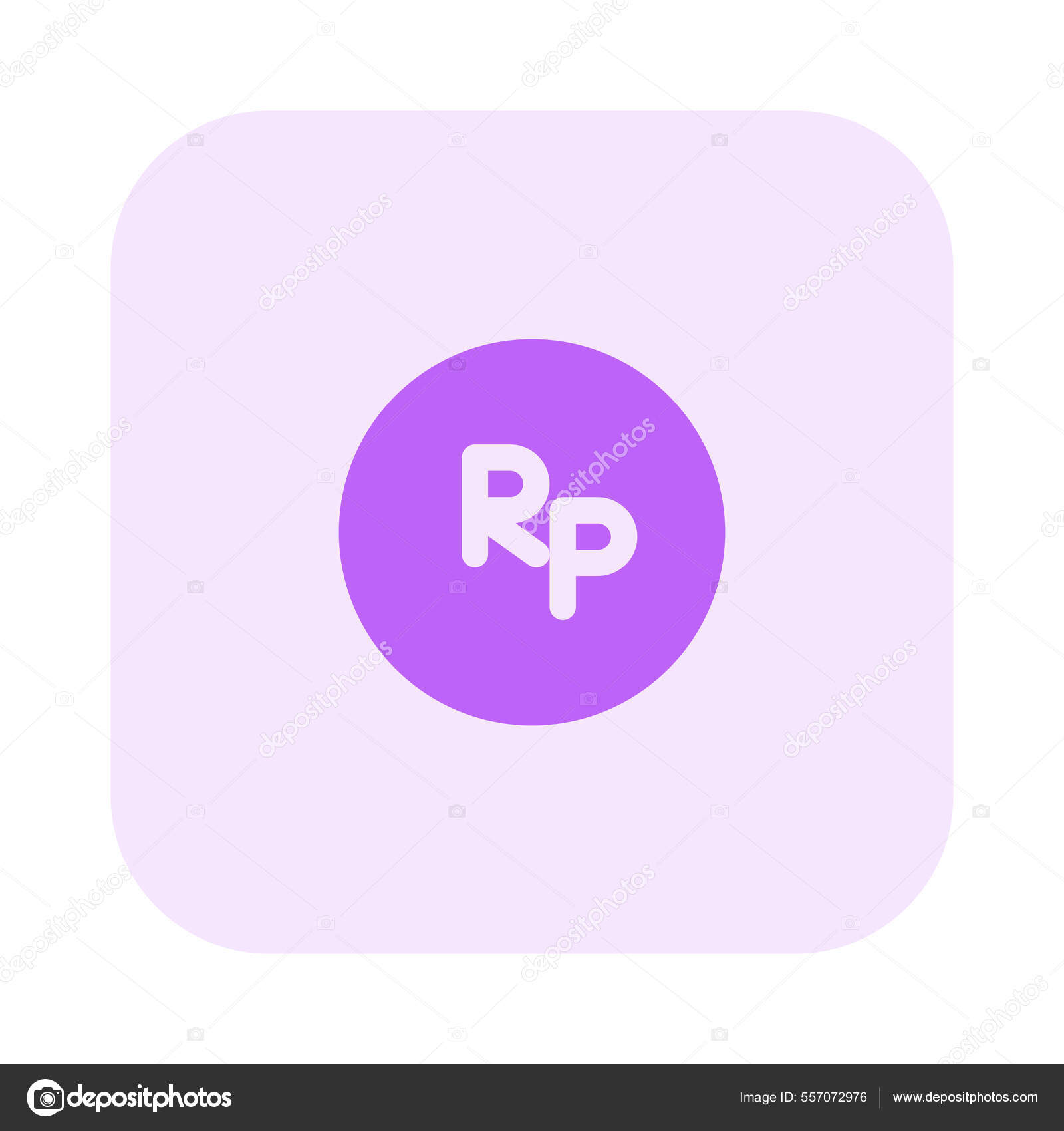 Indonesian Rupee Symbol Sen Lower Domination Value Stock Vector Image ...