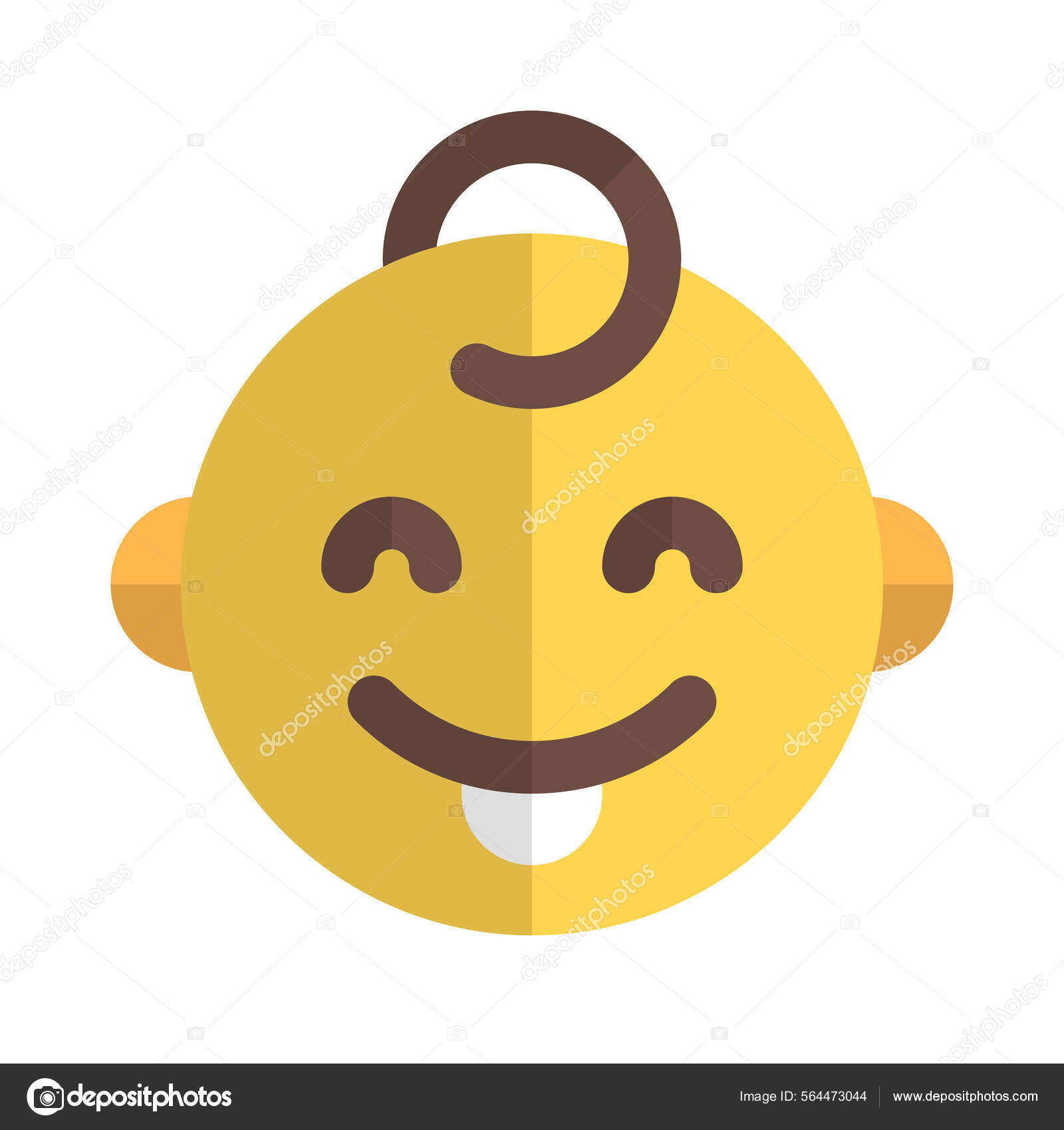 Baby Smiley Face Emoticon Tongue Out Stock Vector Image by ©get4net ...