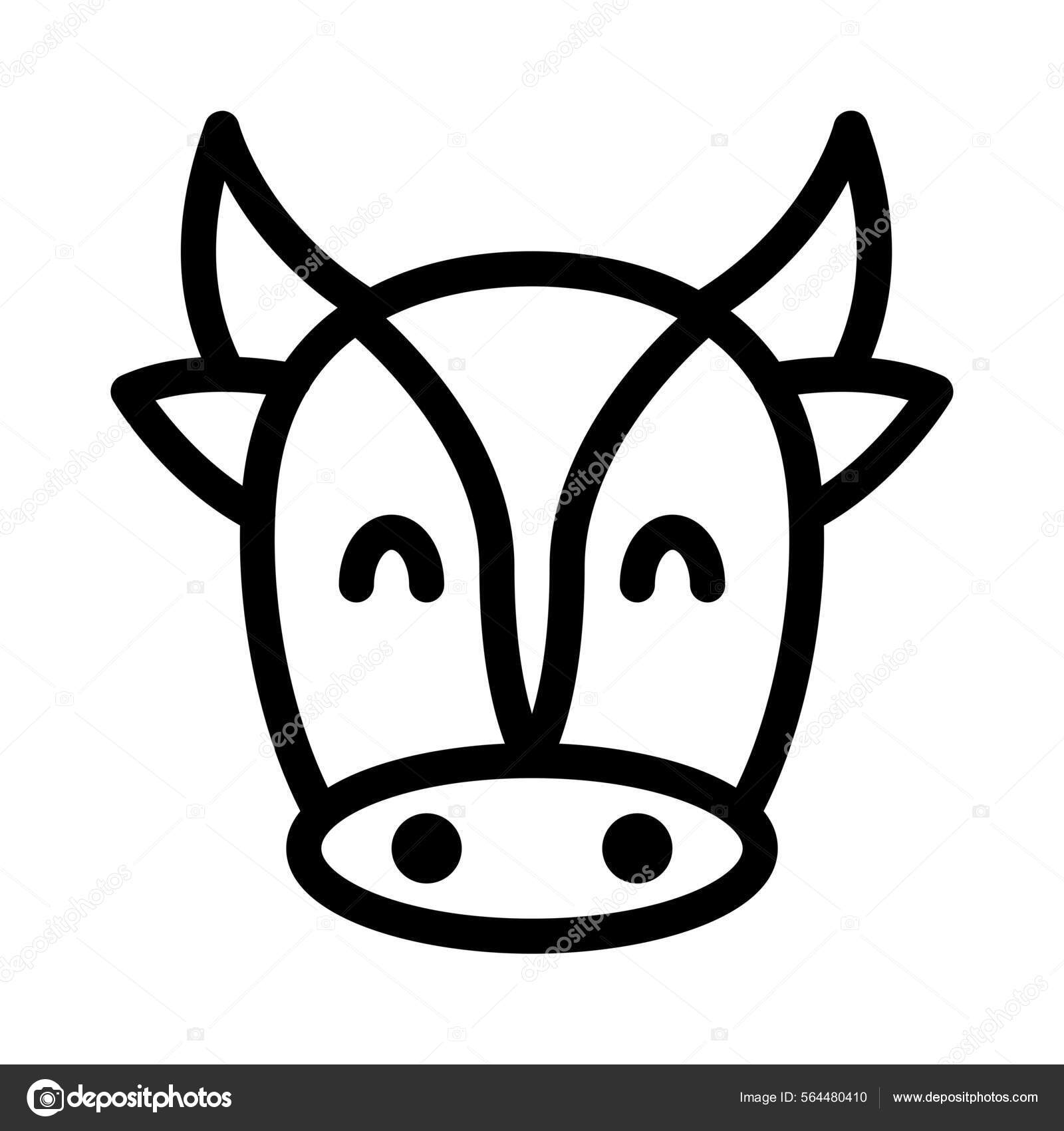 Smiling Face Cow Smiley Face Emoji Smile Internet Messenger Stock ...