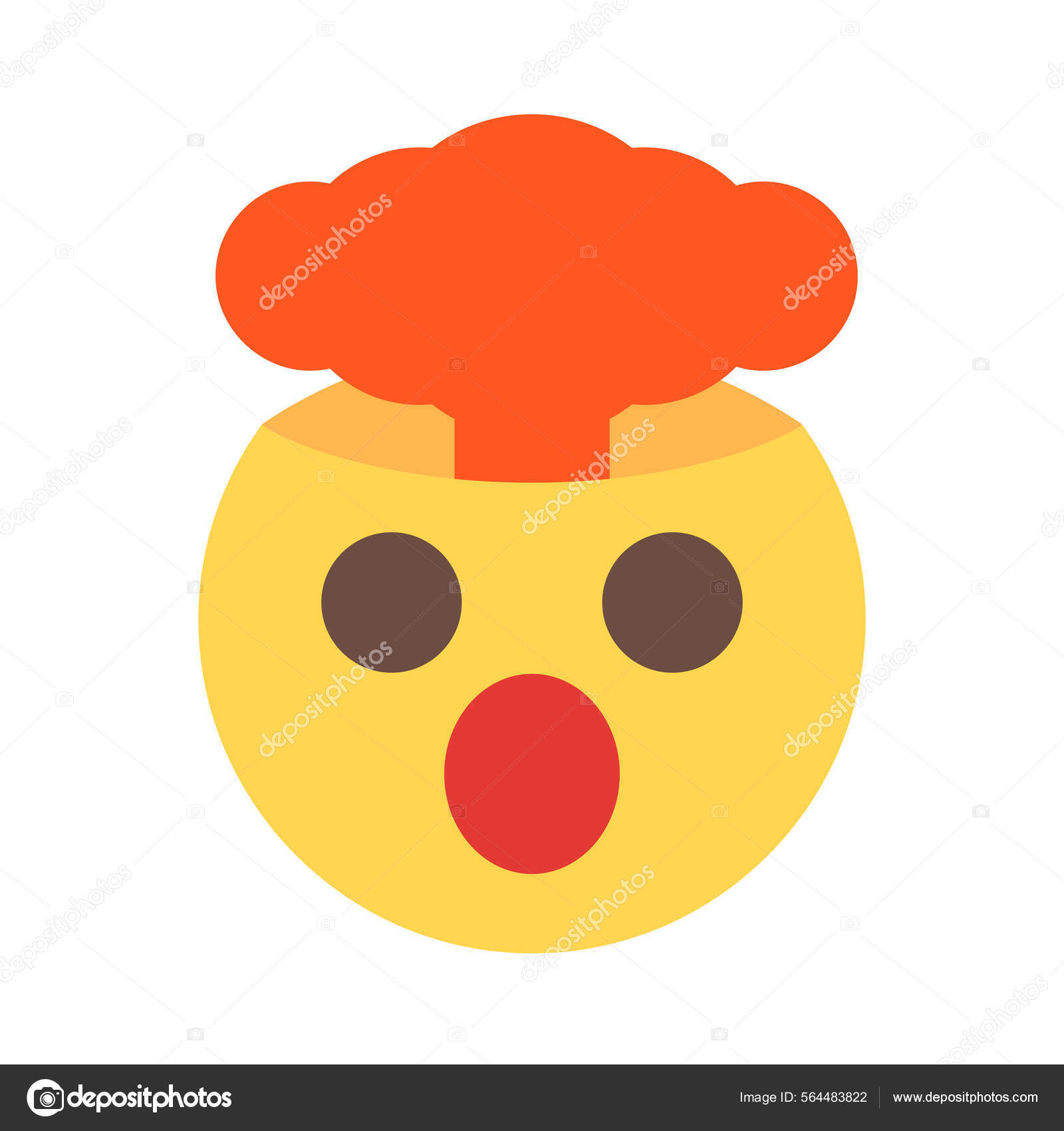 Head Exploded Clouds Shocked Emoticon Stock Vector by ©get4net 564483822