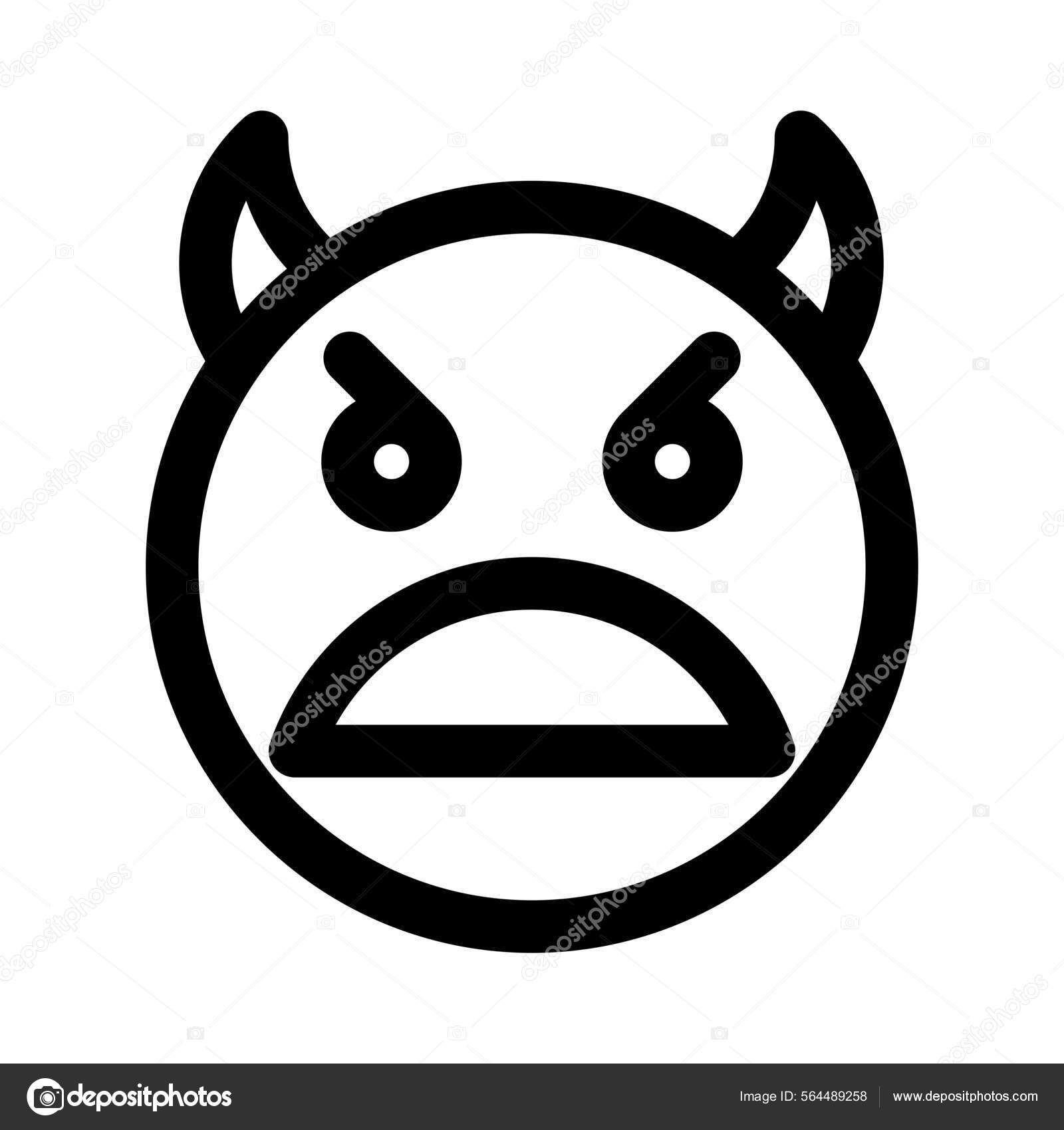 Boos Gezicht Emoticon Zwart Wit Emoji Mok 6 Ontwerpen Emoticon Smiley