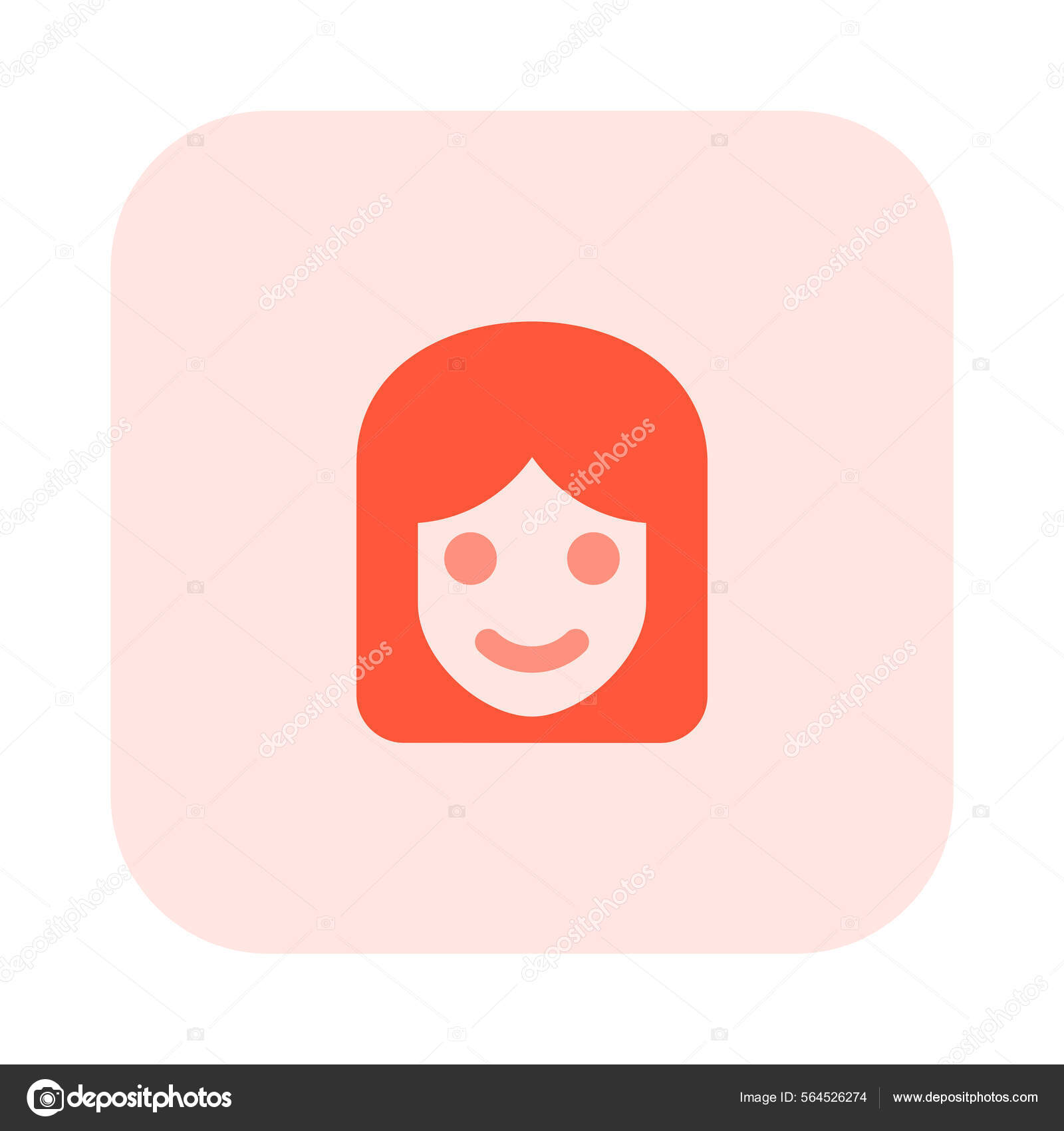 Pictorial Representation Girl Emoticon Shared Online Messenger Stock ...