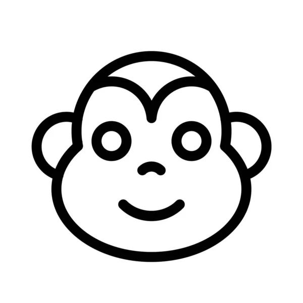 Sad Monkey Frowning Pictorial Representation Chat Emoticon Stock Vector ...