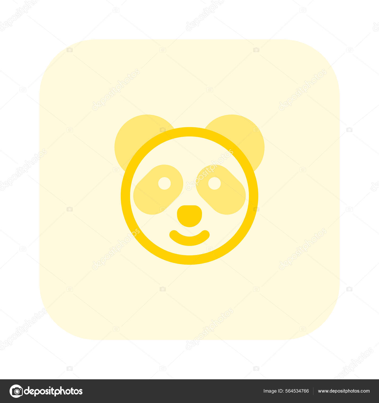 Panda Pictorial Representation Chat Emoticon Messenger Stock Vector ...