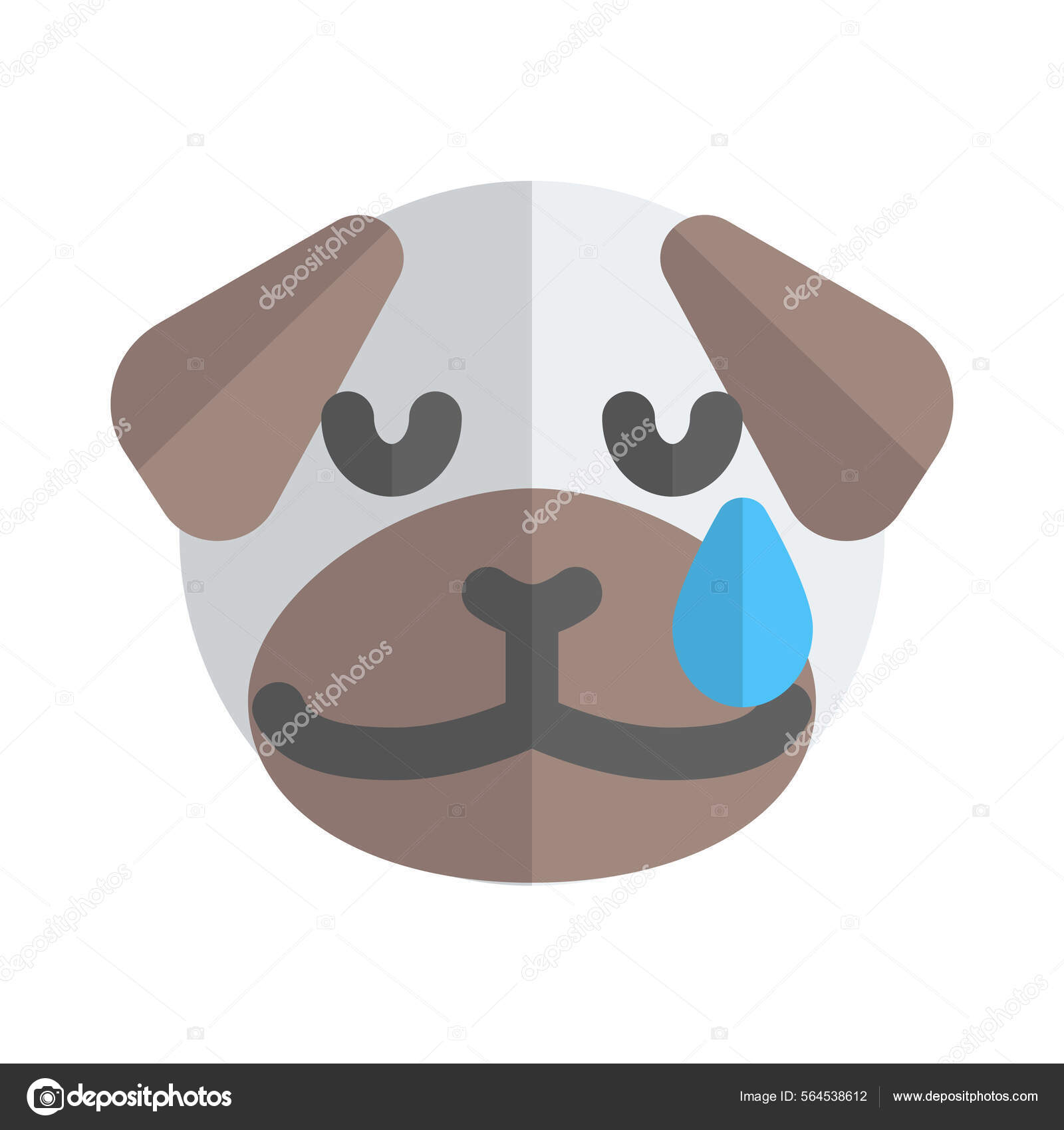 Crying Dog Face