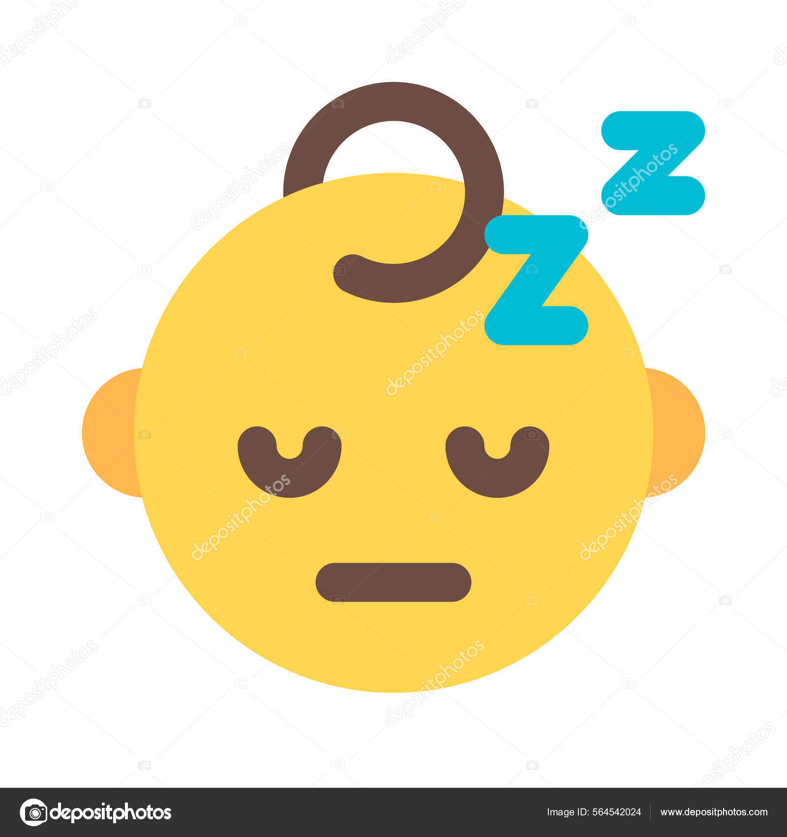 Sleeping Baby Alphabets Emoticon Messeger Stock Vector by ©get4net ...