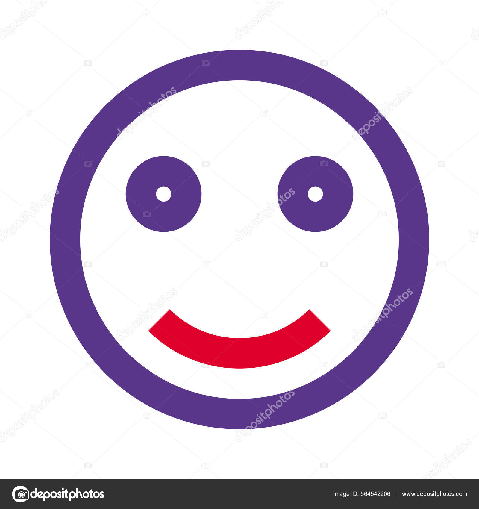 Smiley Ansikte Emoji Med Ett Leende För Internet Budbärare ...