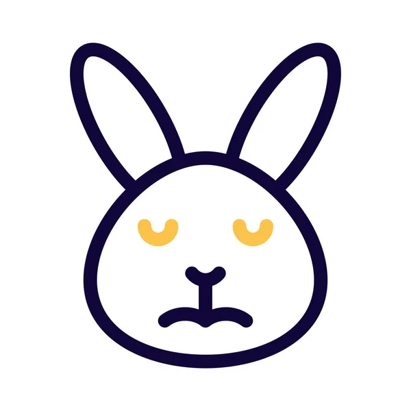 Conejo triste imágenes de stock de arte vectorial | Depositphotos