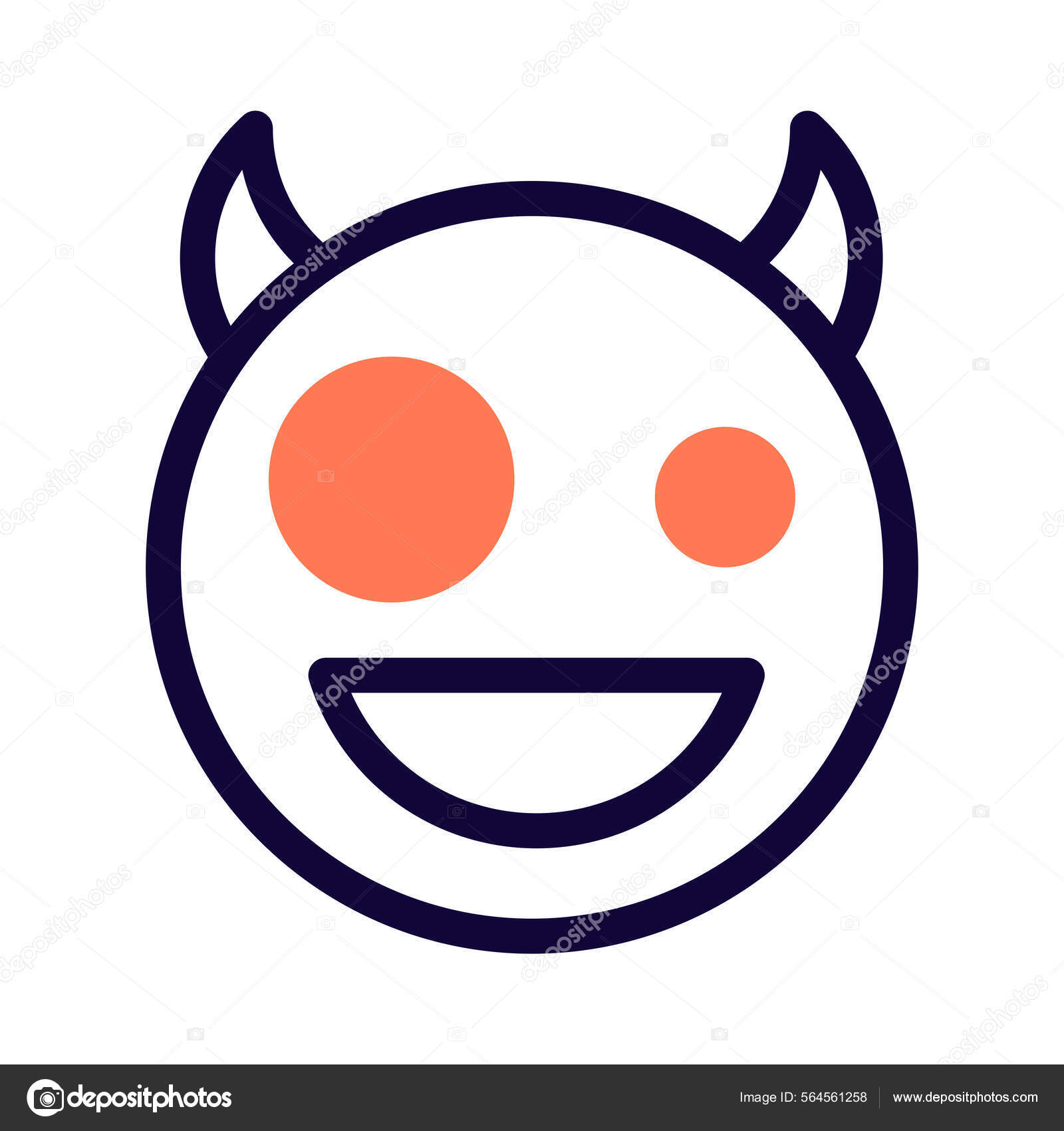 Zany Devil Enlarged Single Eye Stock Vector Image by ©get4net #564561258