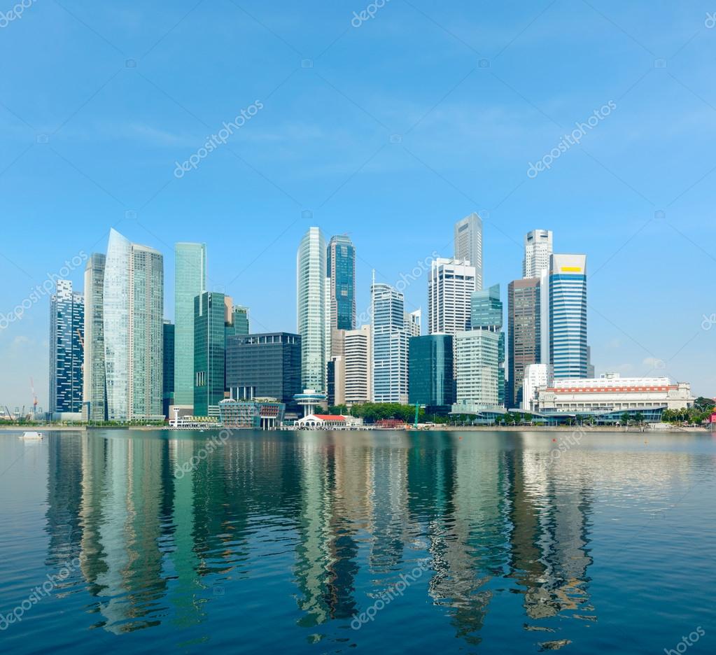 Modern city skyline — Stock Photo © DmitryRukhlenko #13631829