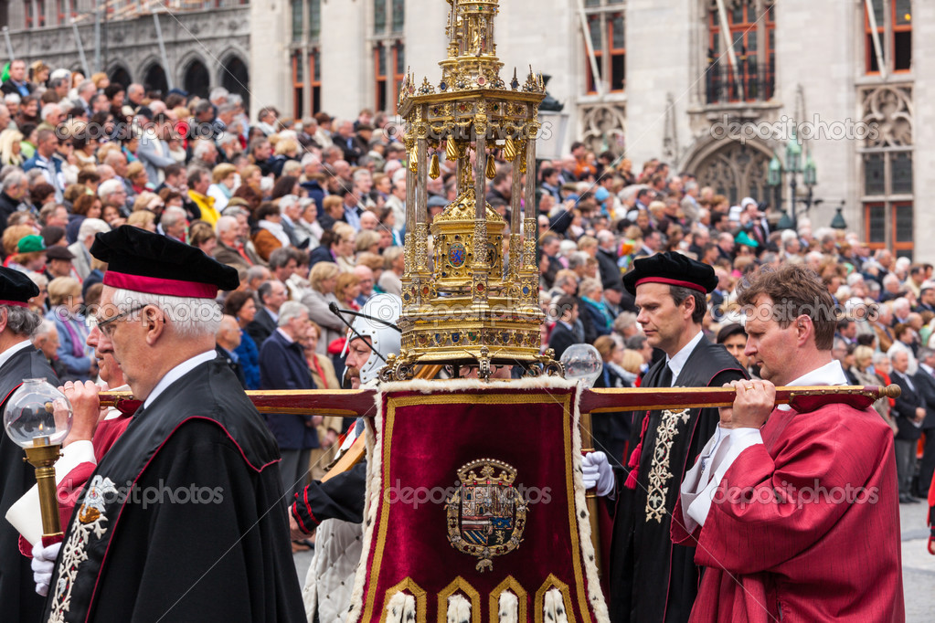 Procession of the Holy Blood on Ascension Day in Bruges (Brugge ...