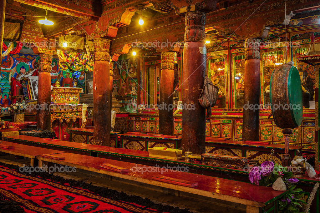 Inside Hemis monastery. Ladakh, India – Stock Editorial Photo ...