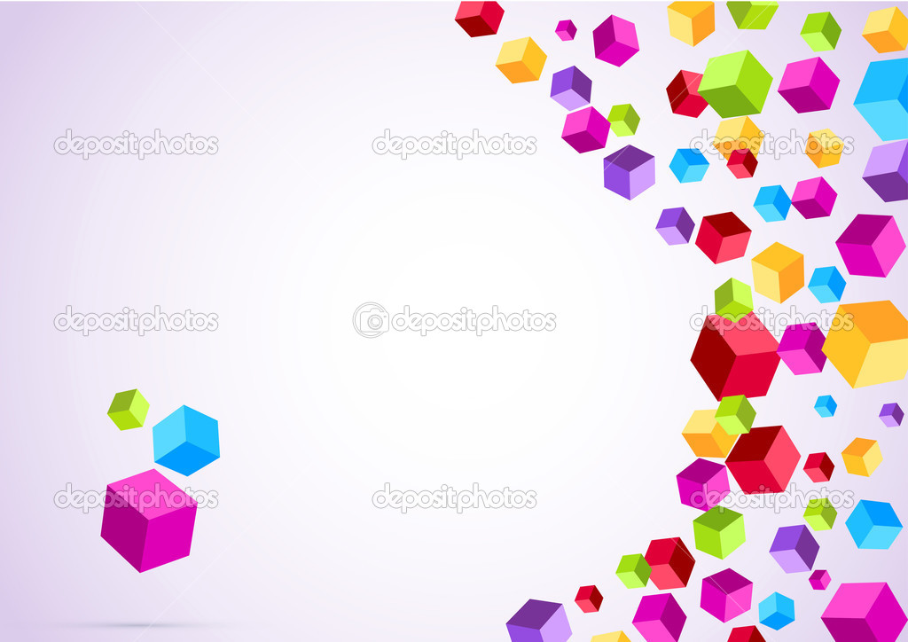 Colorful rainbow cubes form a background Stock Vector Image by ©phyZick ...