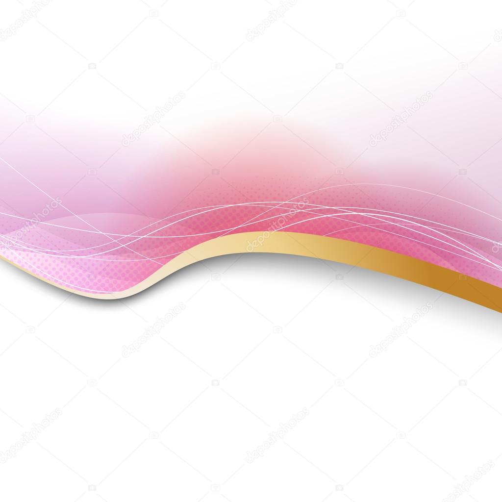 Fondo rosa moderno con borde dorado Vector de stock por ©phyZick 41176667
