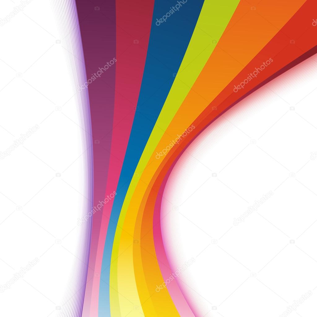 Rainbow colorful realistic swoosh lines Stock Vector Image by ©phyZick ...