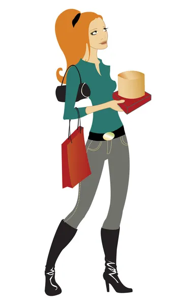 Stewardess — Stock Vector © trilingstudio #12041452