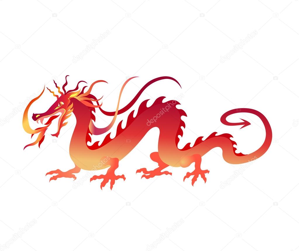 Chinese Dragon Breathing Fire