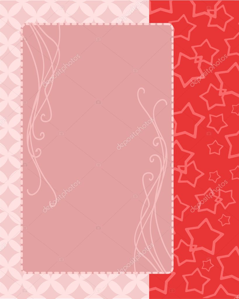 Vector pink cute card Stock Vector Image by ©trilingstudio #13209985