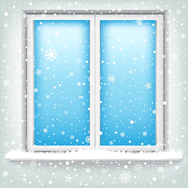 Open window and falling snow Stock Vector Image by ©romvo79 #36492707