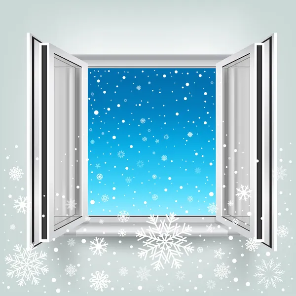 Window snow Vector Art Stock Images | Depositphotos