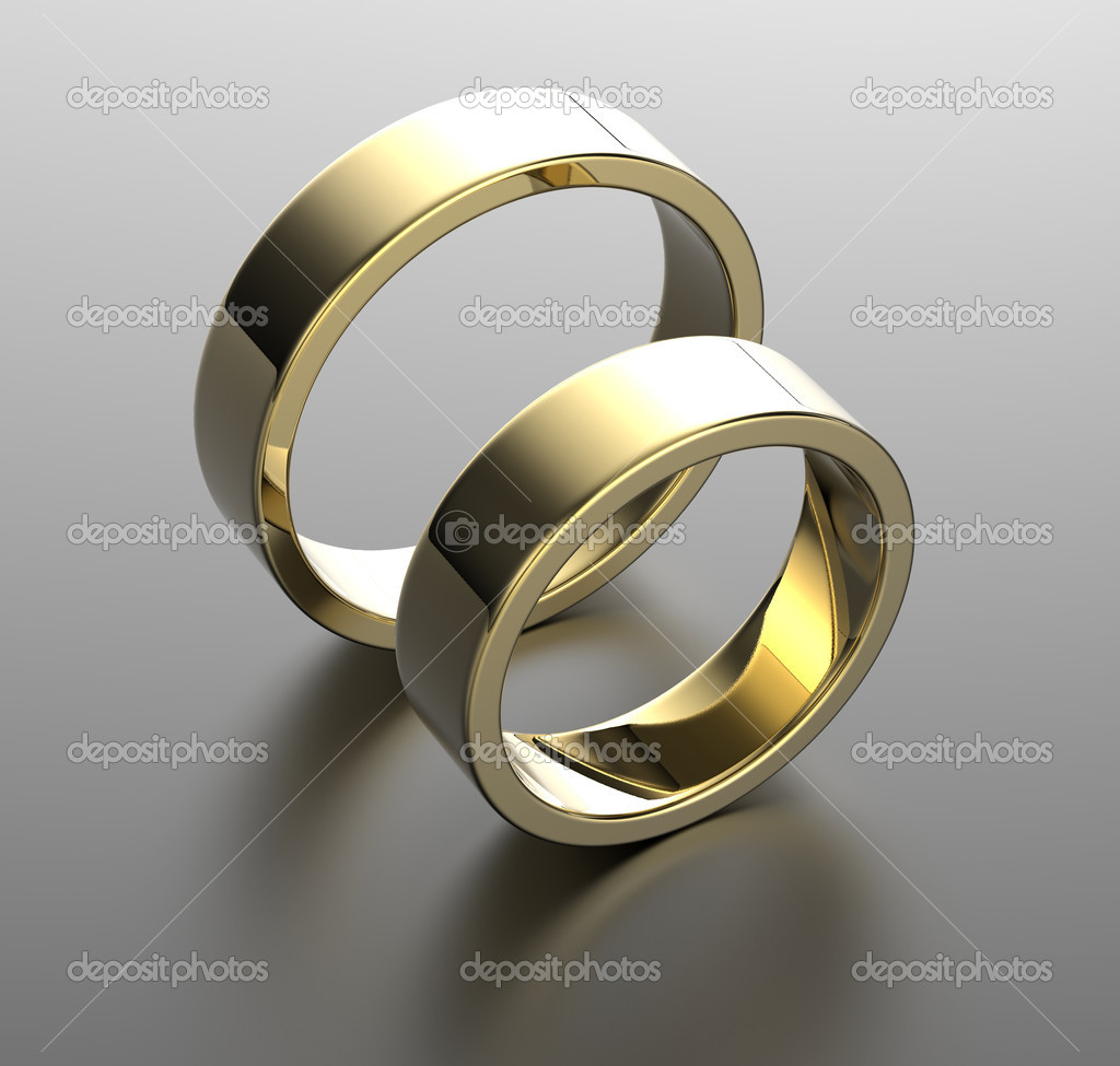 Golden Engagement Ring — Stock Photo © Rozaliya #48484129