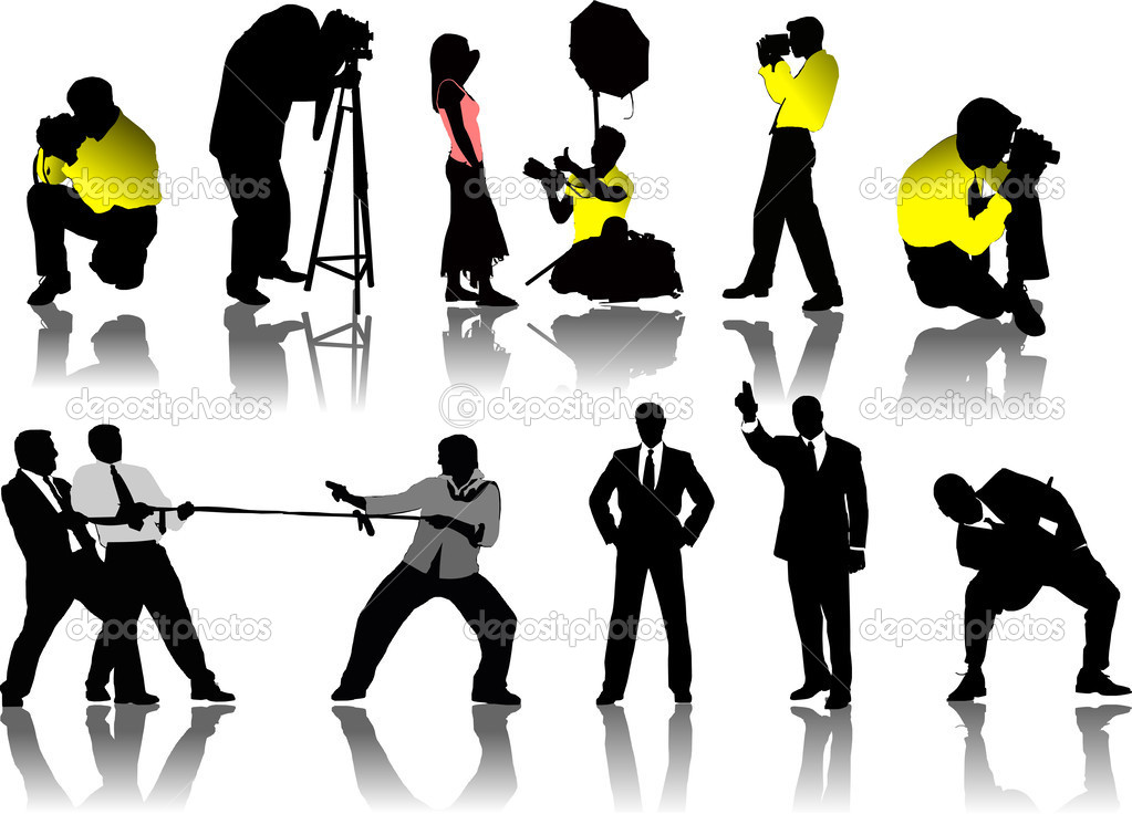 People color silhouettes Stock Vector Image by ©leonido #34982707