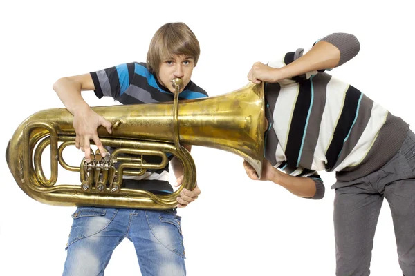 Child Tuba Player