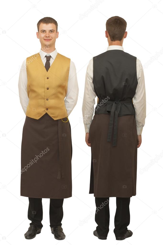 Waiter guy in uniform Stock Photo by ©SergeyKolesnikov 25385191