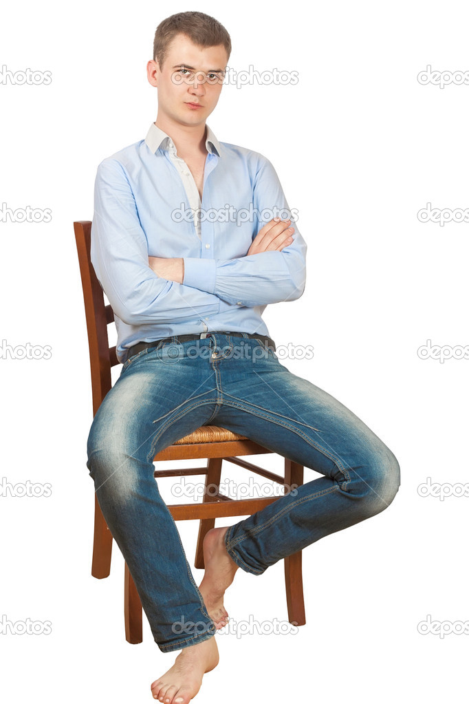 Reference Sitting On Stool
