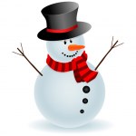 Snowman Face Frame Stock Photo by ©lenmdp 8137556