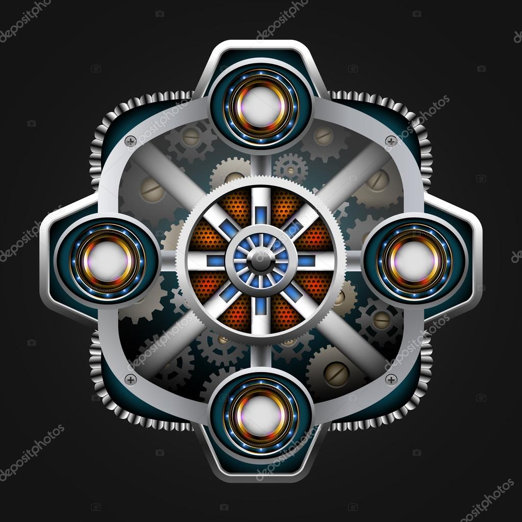 Industrial abstract background Stock Vector Image by ©ottoshtekker ...