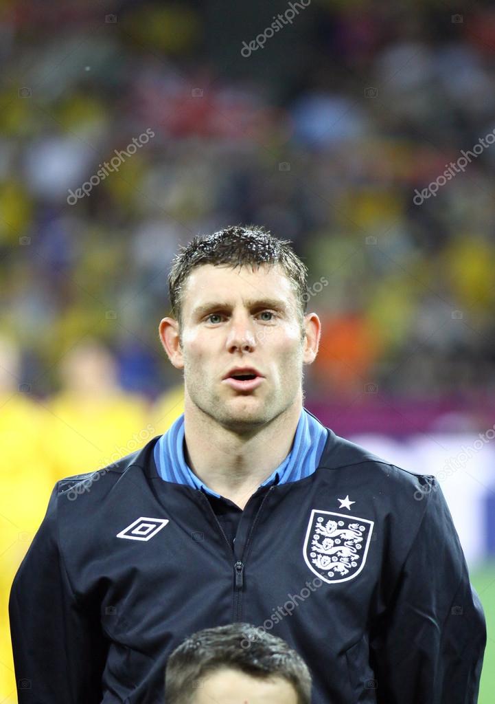 James Milner of England sings the national anthem — Stock Editorial ...