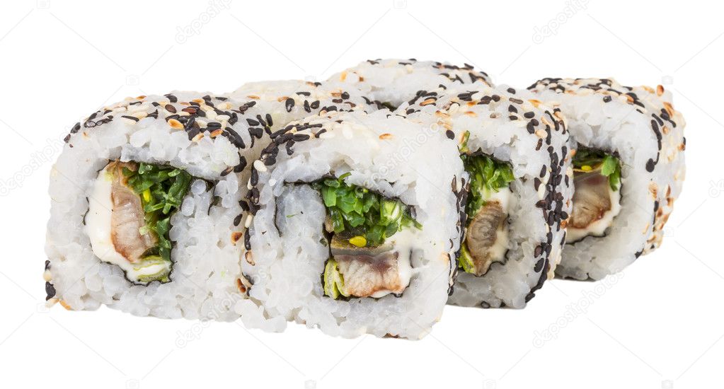 Japanese traditional Cuisine - Maki Roll with Nori , Cream Chees Stock ...