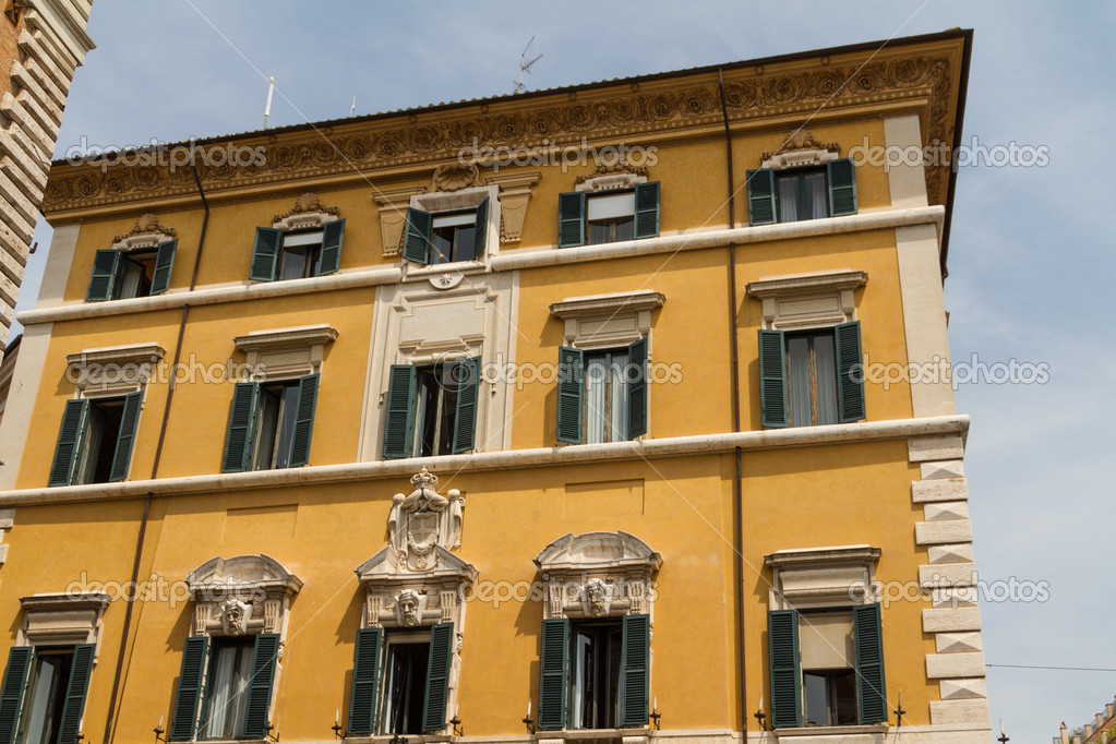 Rome, Italy. Typical architectural details of the old city — Stock ...