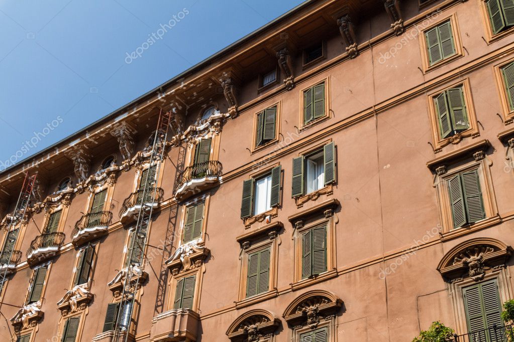 Rome, Italy. Typical architectural details of the old city — Stock ...