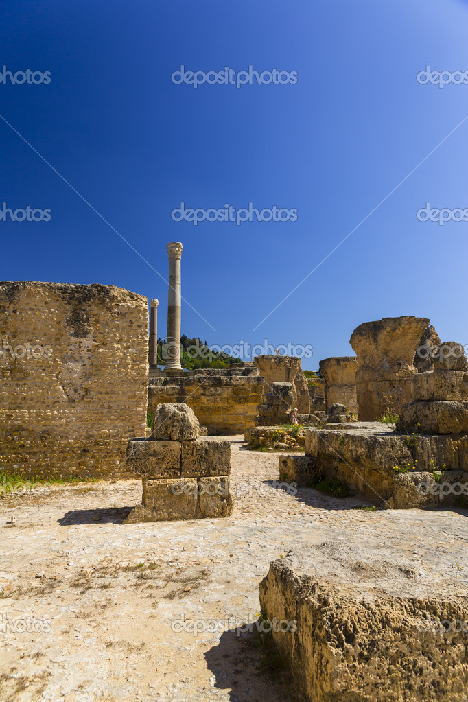 Old Carthage ruins Stock Photo by ©AndreySt 37145189