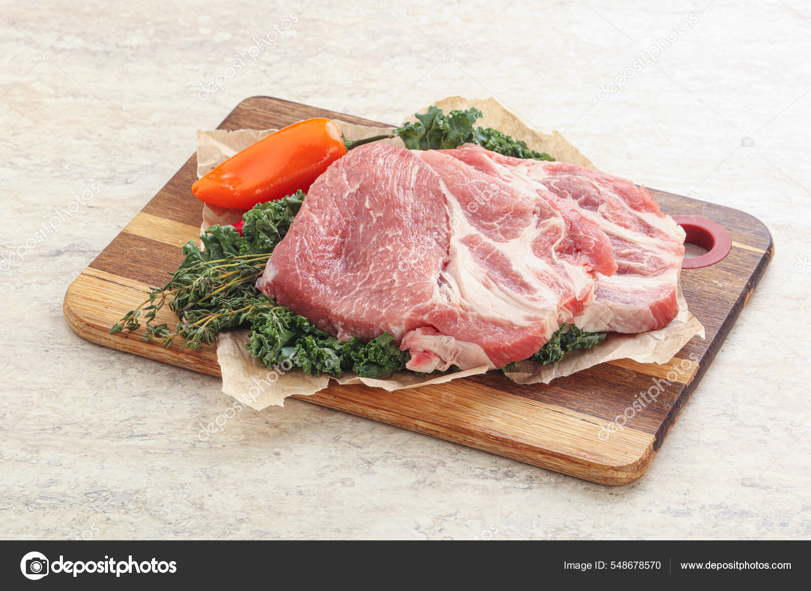 Uncooked Pork Neck
