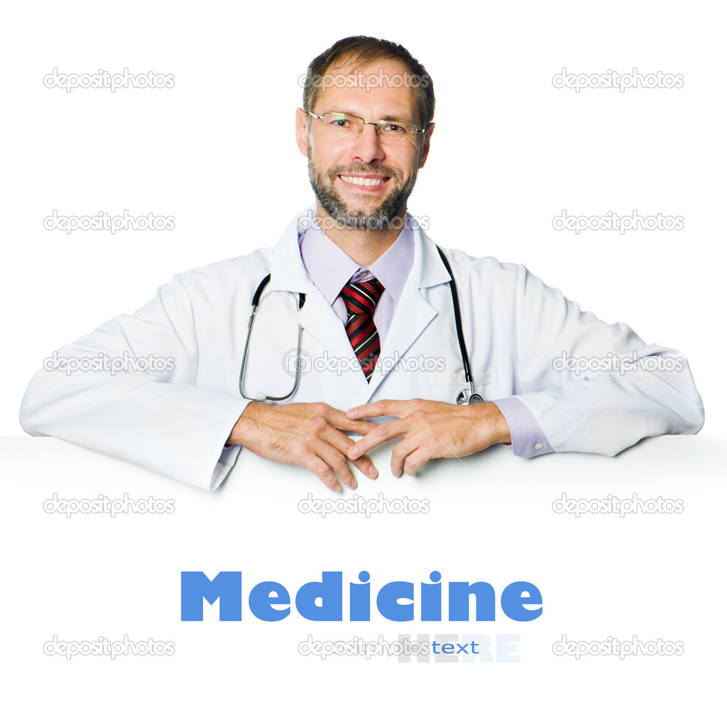 Doctor showing board — Stock Photo © tan4ikk #25741791